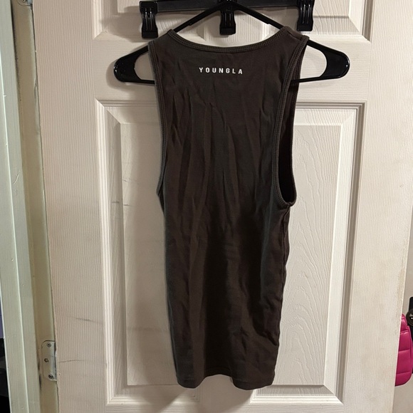 YoungLA | Tops | Youngla Womens Dark Brown Tank Top | Poshmark